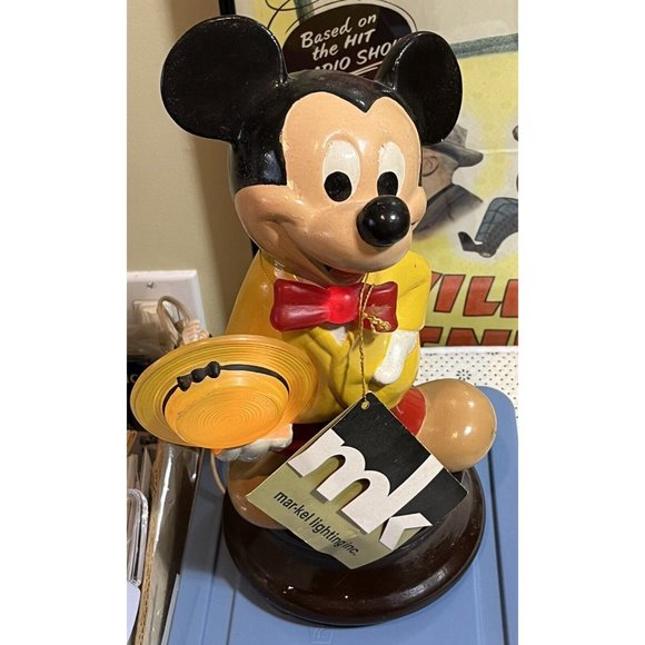 Disney | Other | Wdp 3 New W Tag Vintage Mickey Mouse Lamp Light Up ...